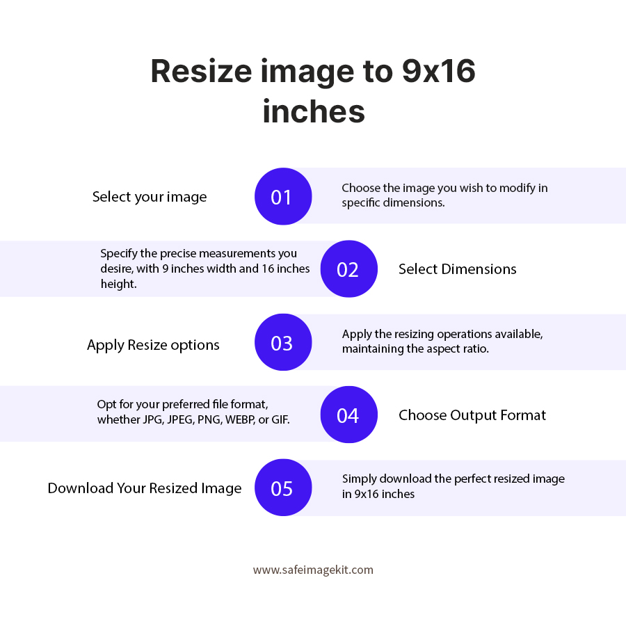 Resize Images to 9 x 16 Inches